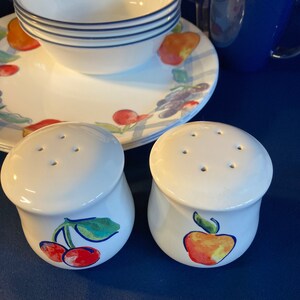 22 Piece Corelle Fruit Basket and Fruit Too Dinnerware Set, Service for 4 - Etsy