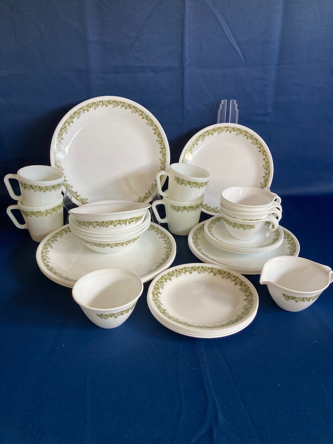 30 Piece Corelle Crazy Daisy Dinnerware Set, Service for 4 - Etsy