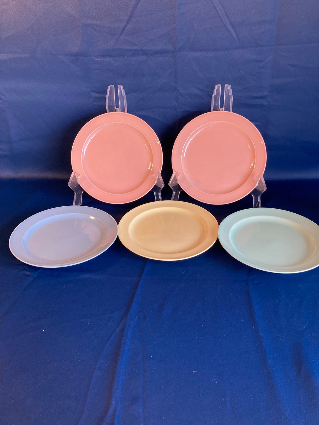 5 Rare Luray Pastels Luncheon Plates - Etsy
