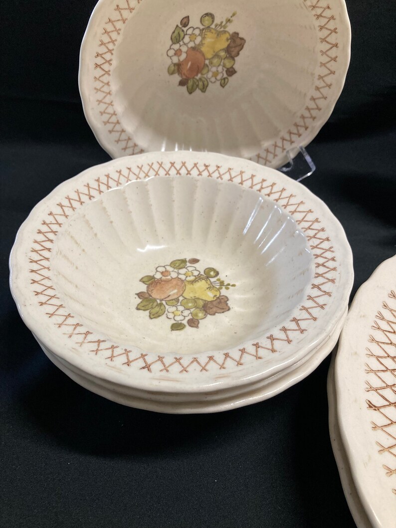 16 Piece Metlox Vernon Ware Fruit Basket Dinnerware Set - Etsy