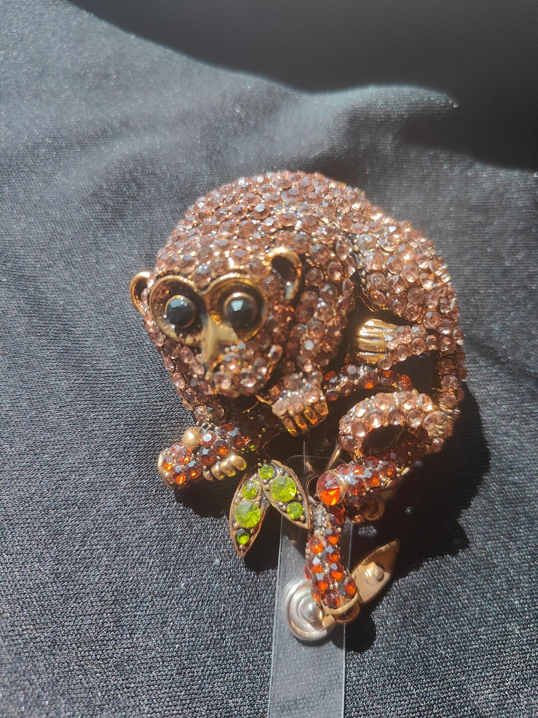 Brown Monkey Badge Holder - Etsy