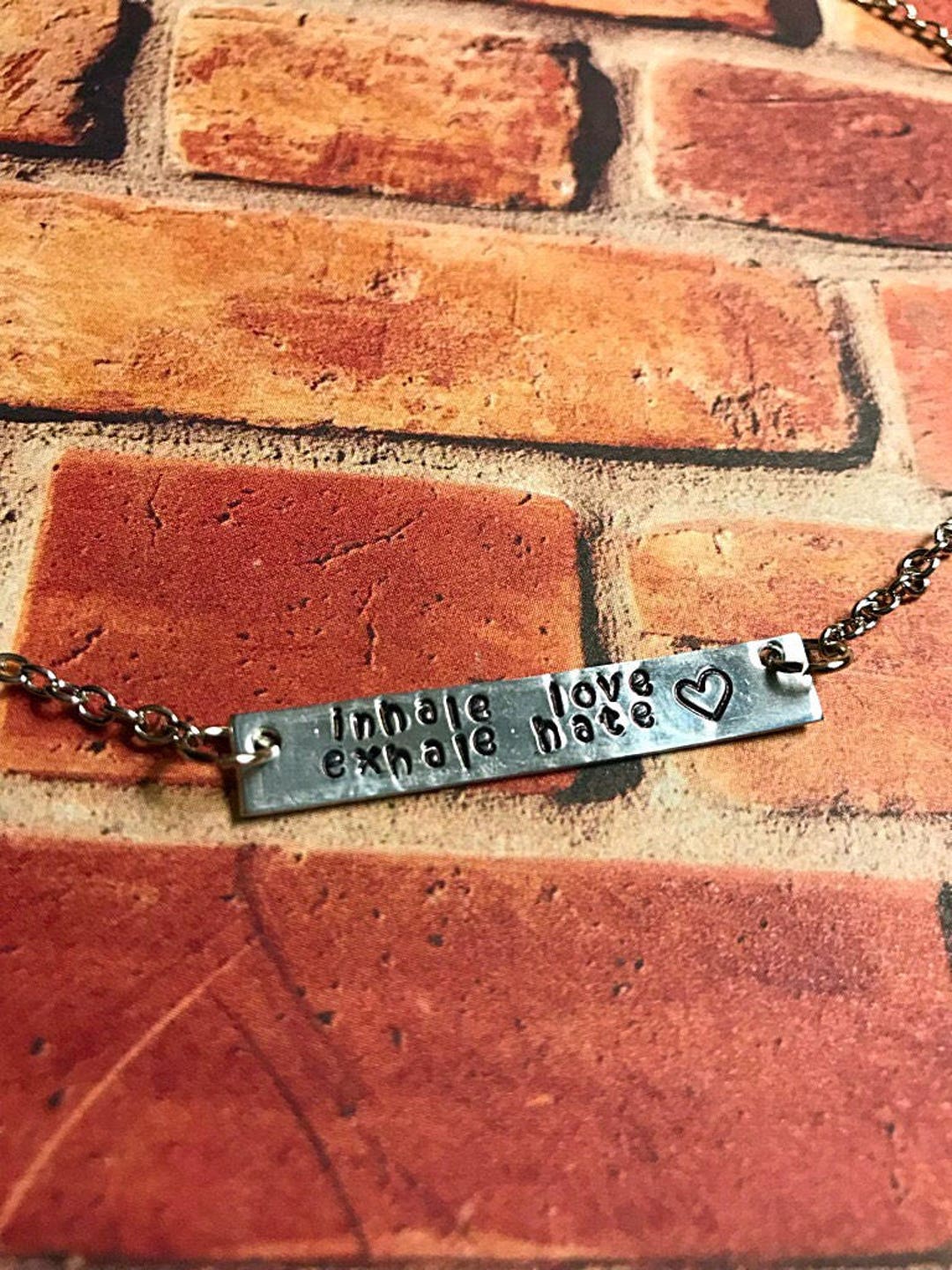 Love Name Plate Necklace - Etsy