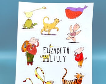 Cute Printable Sticker Sheet Mushroom Pals Sticker Sheet / Commercial ...