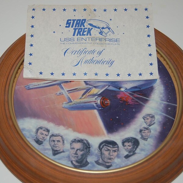 Star Trek Collector Plates - Etsy