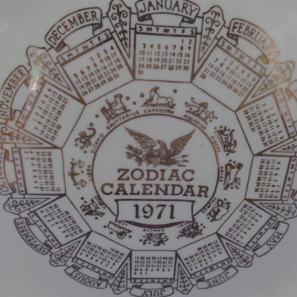 Zodiac Calendar - Etsy