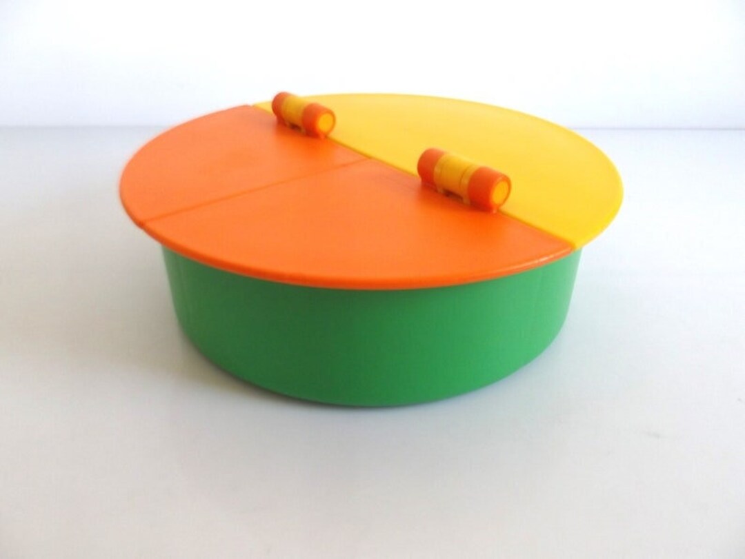 Vintage Memphis Style IKEA Storage Box, Storage Container, Sewing Box ...