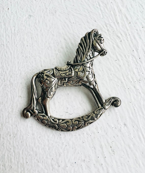 Vintage sterling silver rocking - Gem
