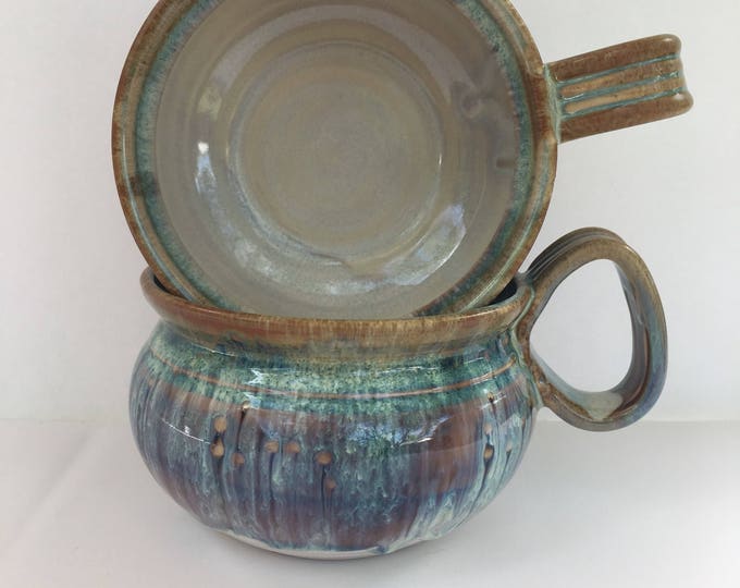 Signed Garnier Glazed Studio Pottery Wide Mugs-bowls - Etsy