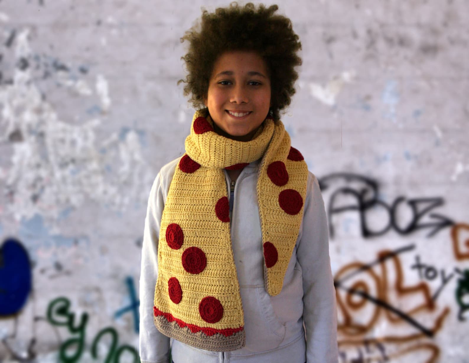 Pizza Scarf Crochet Pattern , Crochet Scarf Pattern - Etsy
