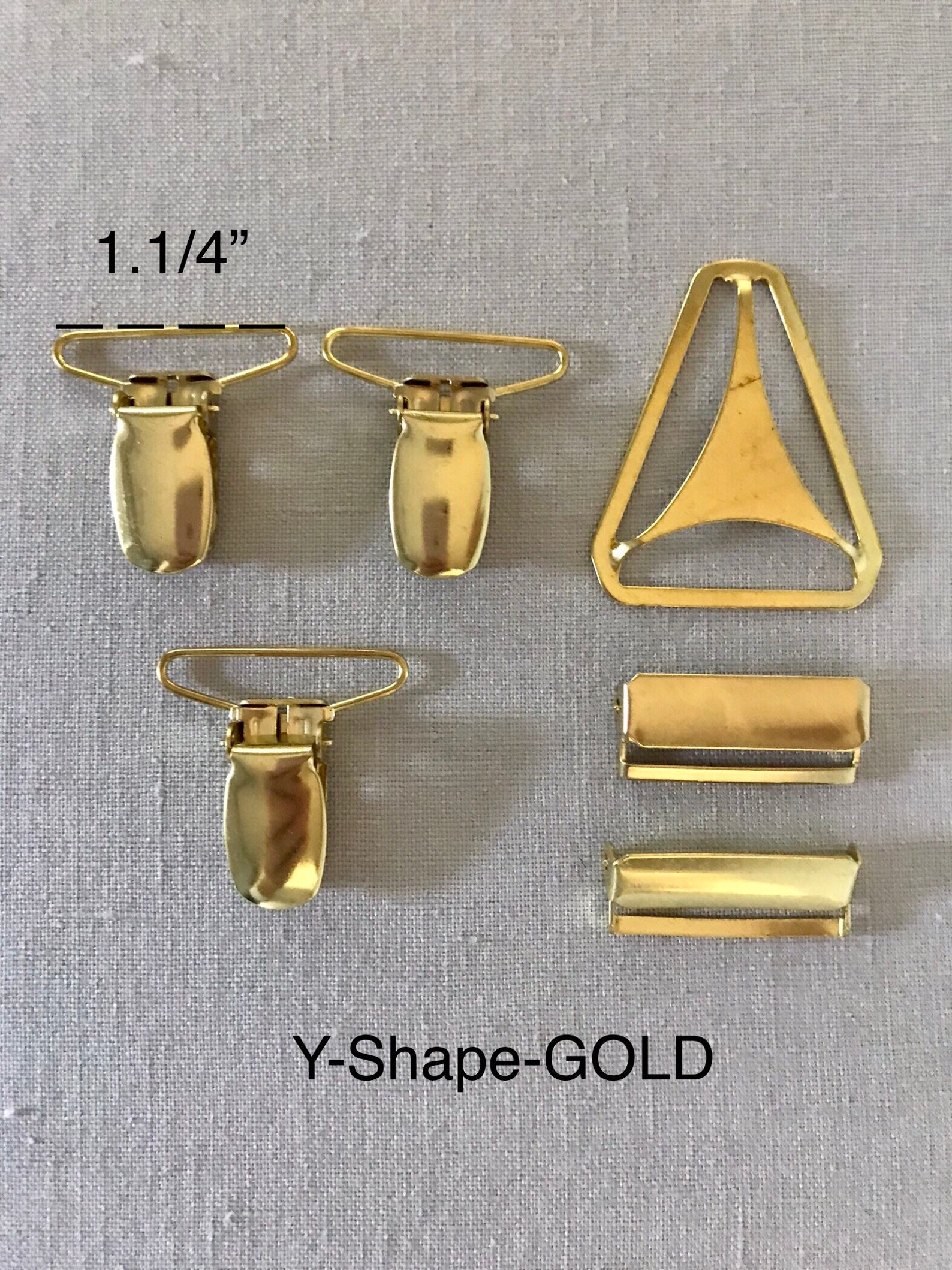 Gold Suspender Hardware Kit 1.1/4gold Suspender Clips | Etsy