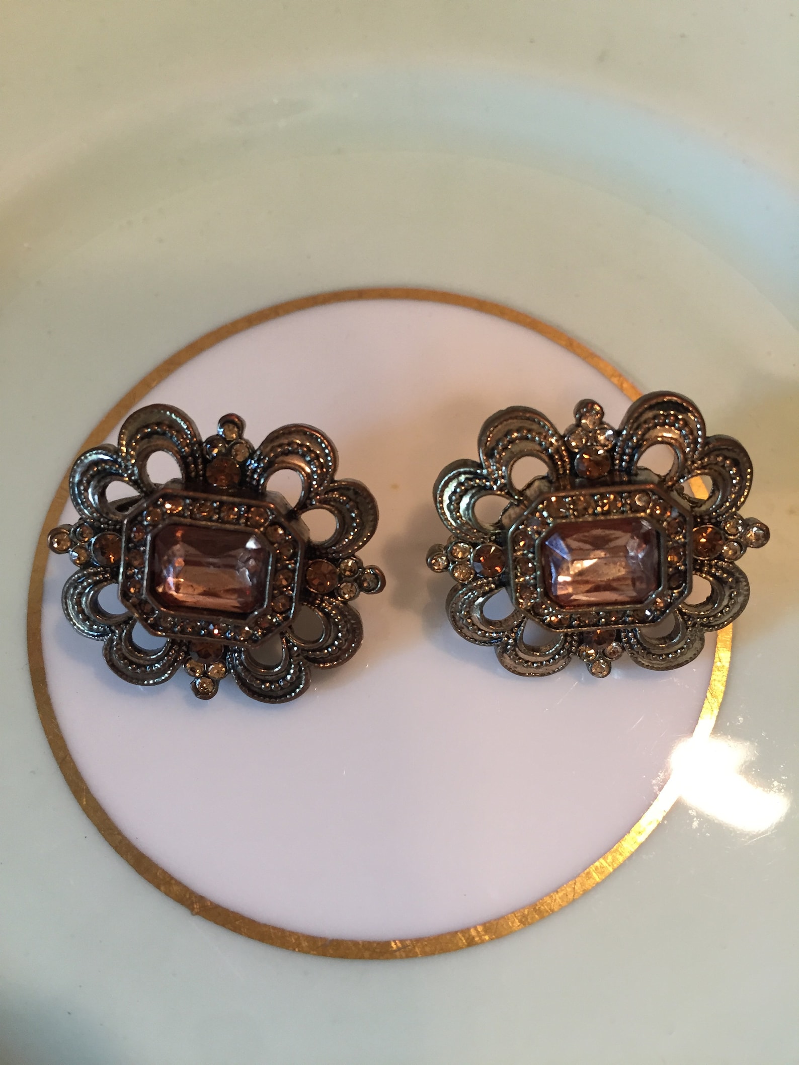 Vintage Avon Clip Earrings Silver Plated Avon Earrings - Etsy