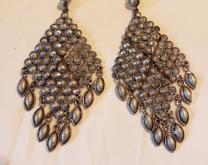 Large Chandelier Greystone Metal - Etsy