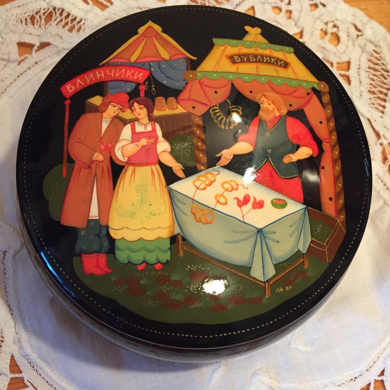 Russian Tin Box - Etsy