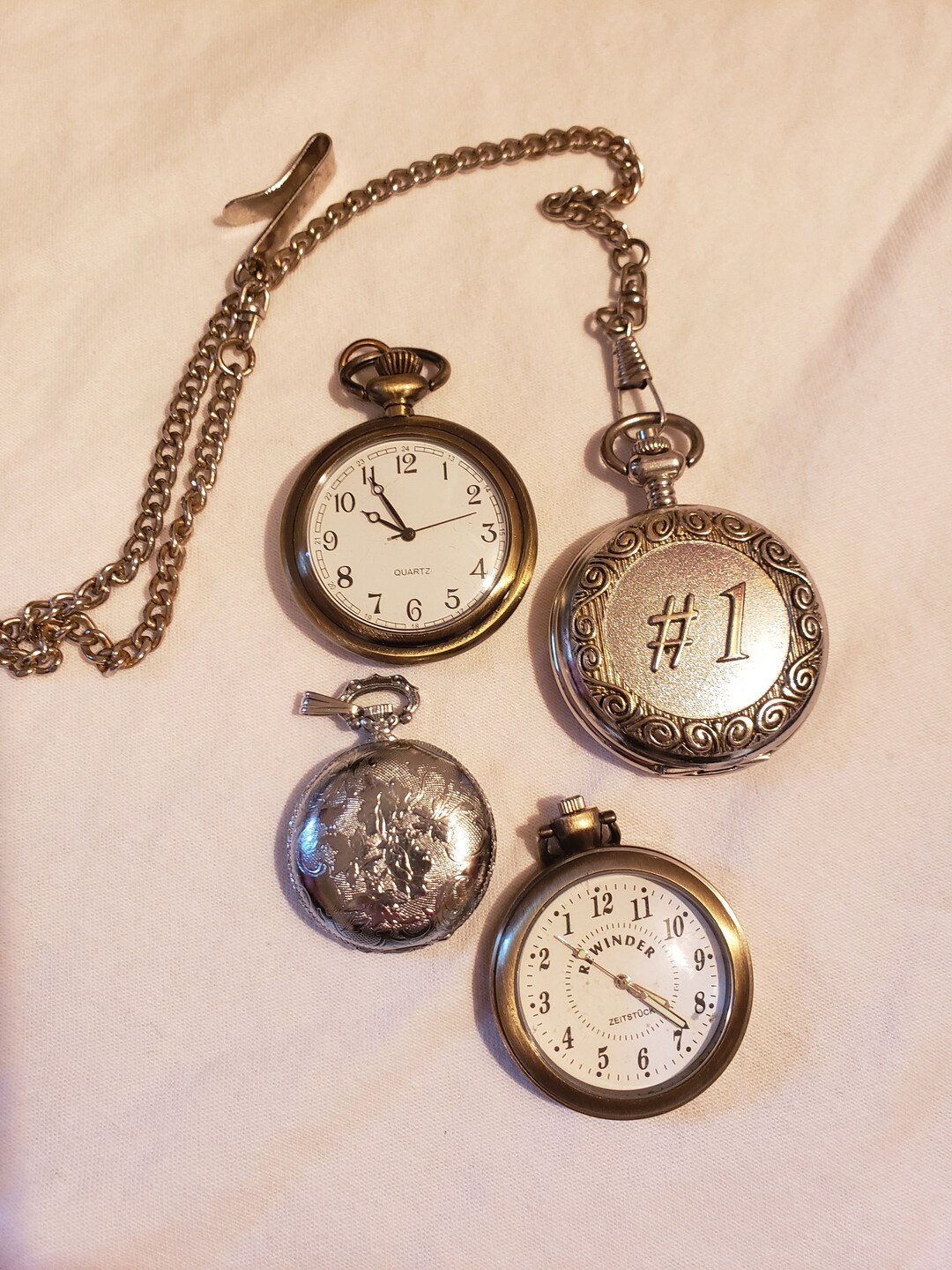 Four Vintage Pocket Watches - Etsy