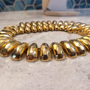 Shiny Goldtone Vintage Chain Necklace - Etsy