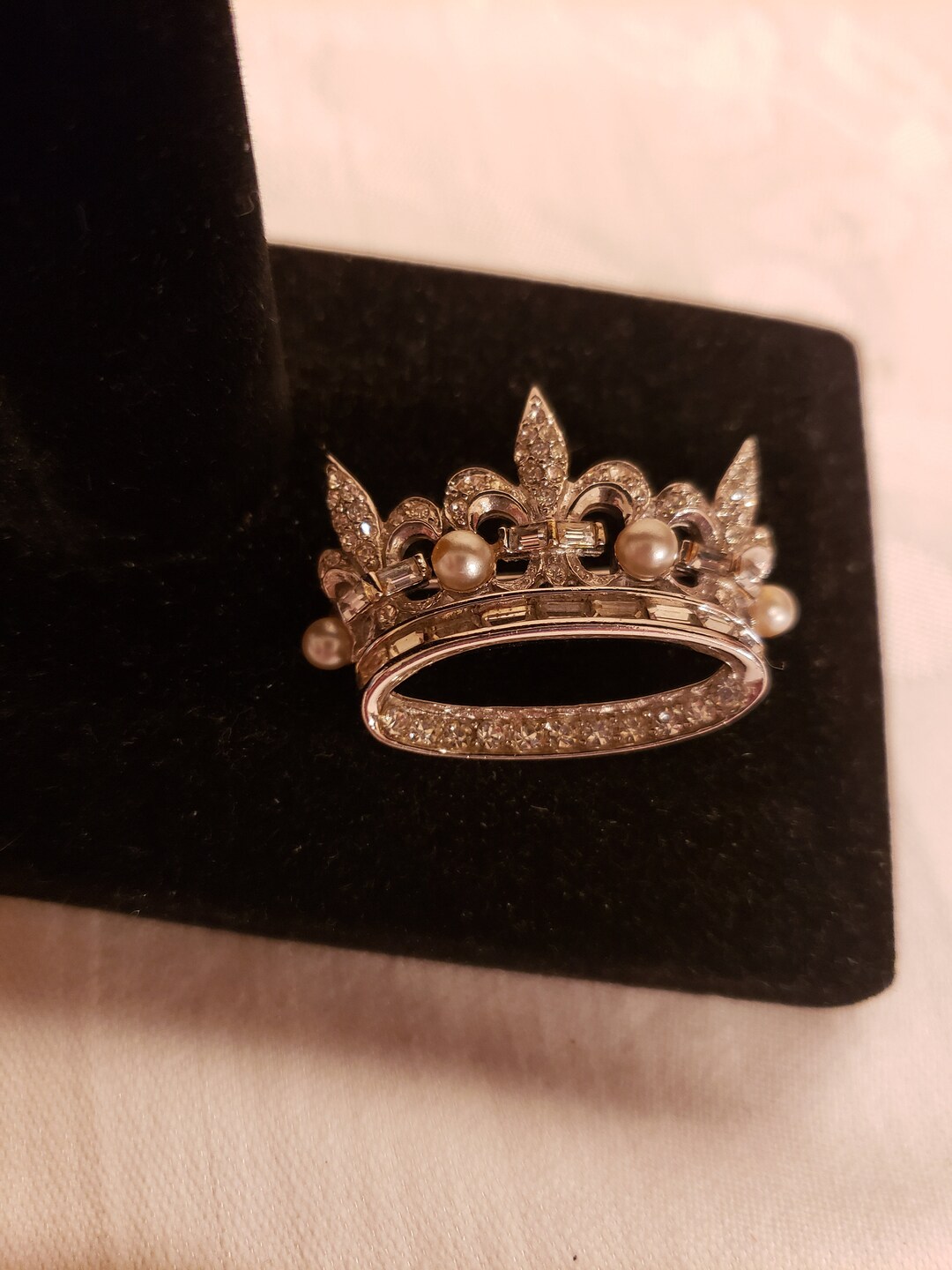 Vintage Boucher Rhinestone Crown Brooch - Etsy