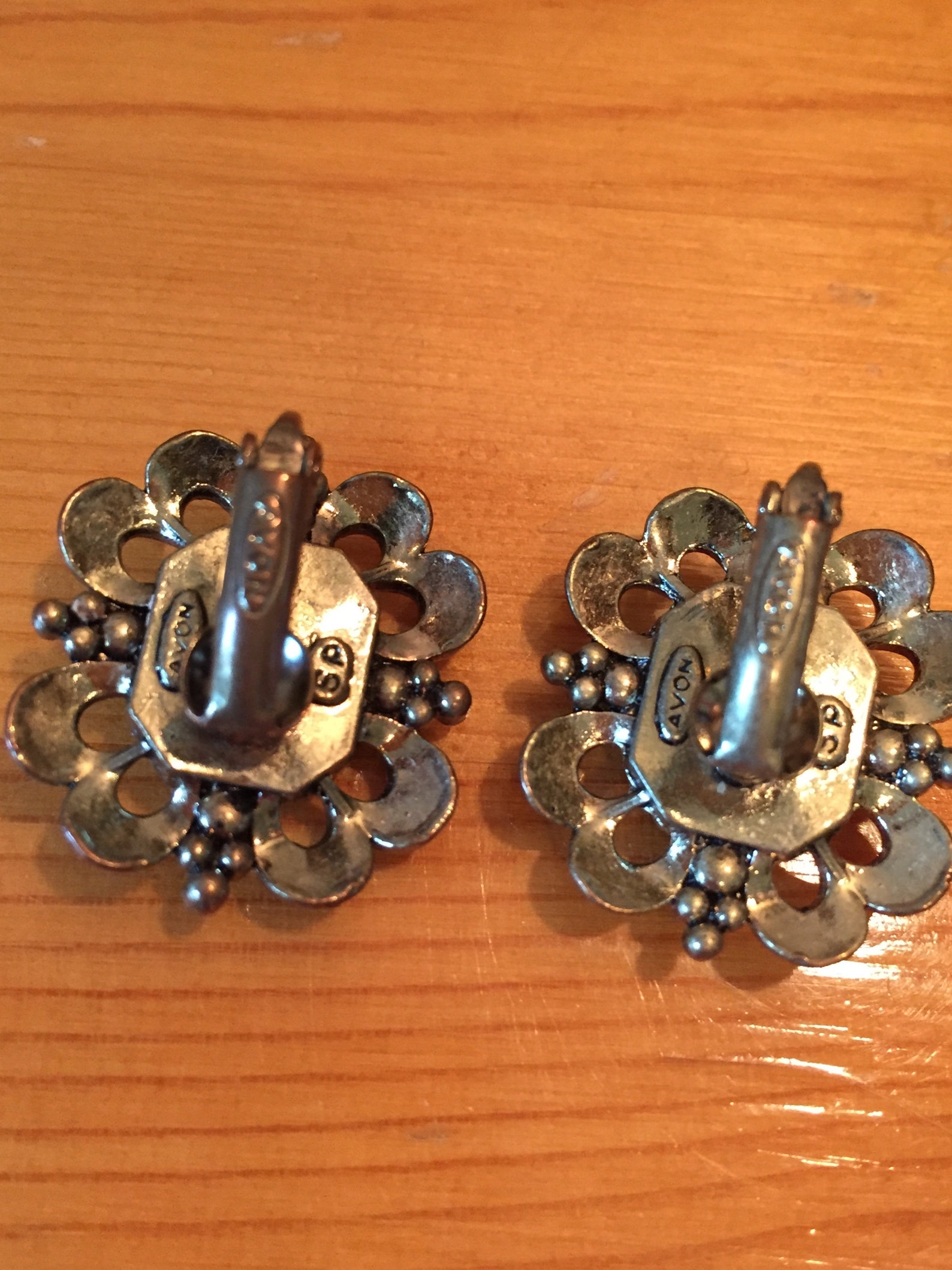 Vintage Avon Clip Earrings Silver Plated Avon Earrings - Etsy