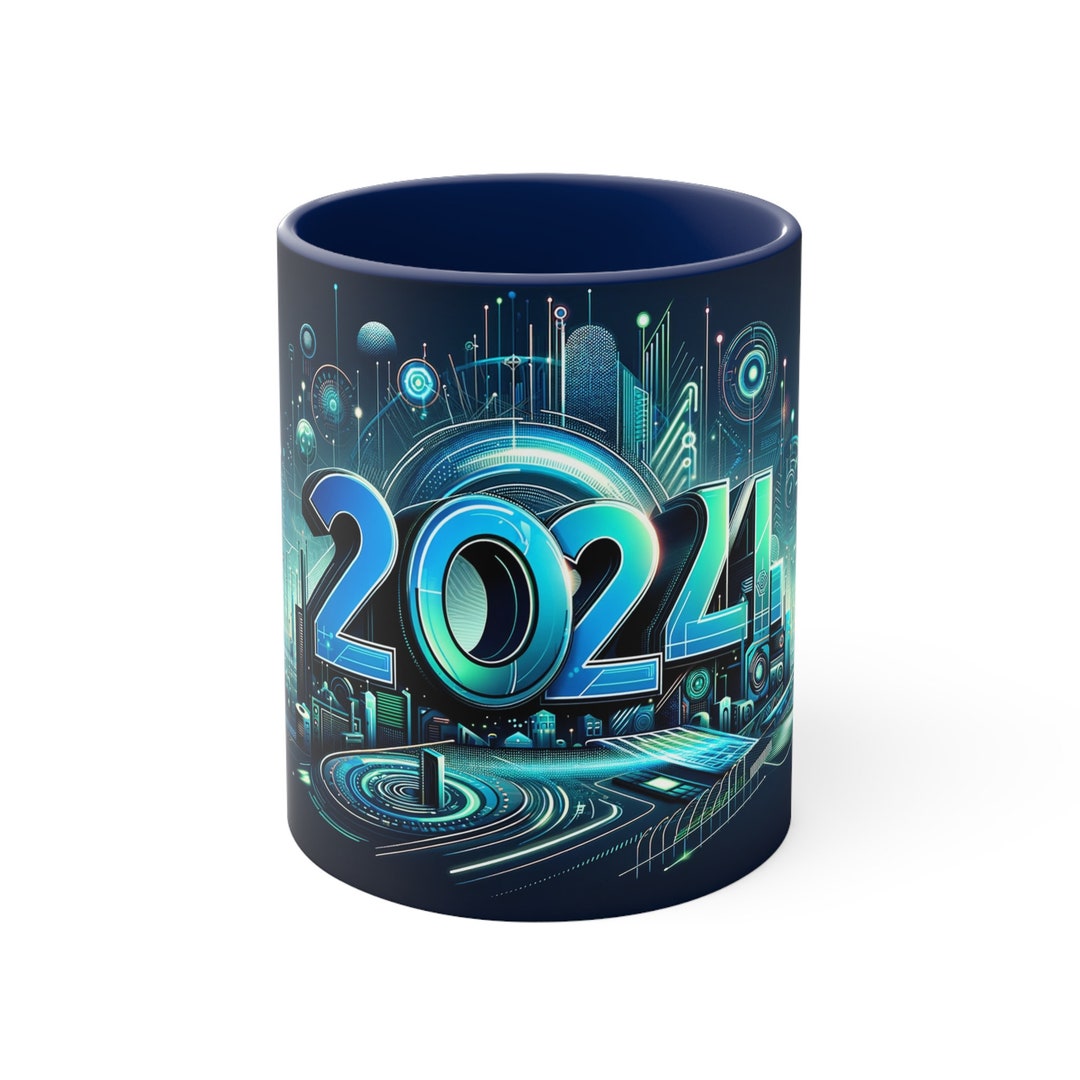 Vision 2024: A Futuristic Odyssey Accent Coffee Mug, 11oz - Etsy