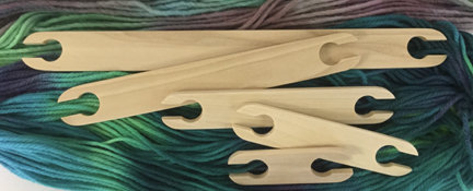 Weaving Shuttle Set, 2 Stick Shuttles, Rigid Heddle Loom, Weaving Tool ...