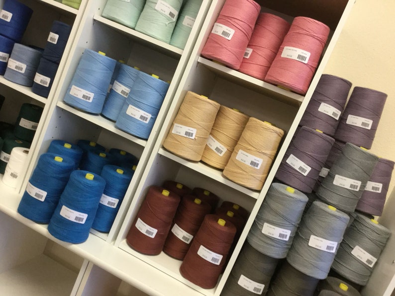 Maysville Carpet Warp, 8/4 Cotton Yarn, Rug Warp, Cotton Weaving Yarn ...