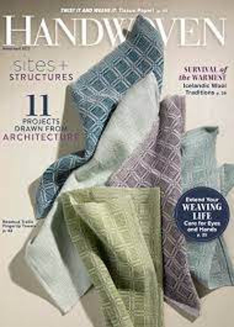 Handwoven Magazine, Weaving Projects, 4 & 8 Harness Instructions ...