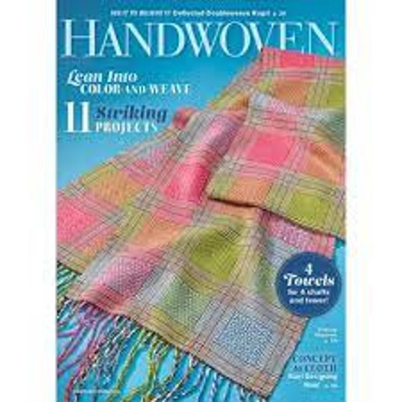 Handwoven Magazine, Weaving Projects, 4 & 8 Harness Instructions - Etsy