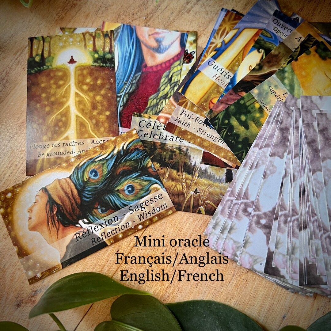 Mini Oracle Inspiration Quotidienne En Français Et Anglais - Etsy