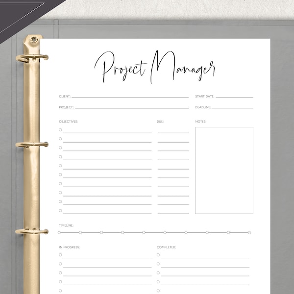 Project Planner - Etsy