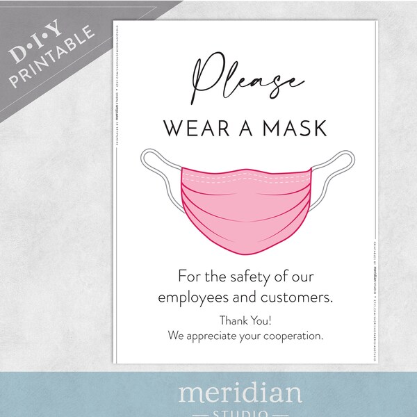 Please Wear a Mask - Etsy