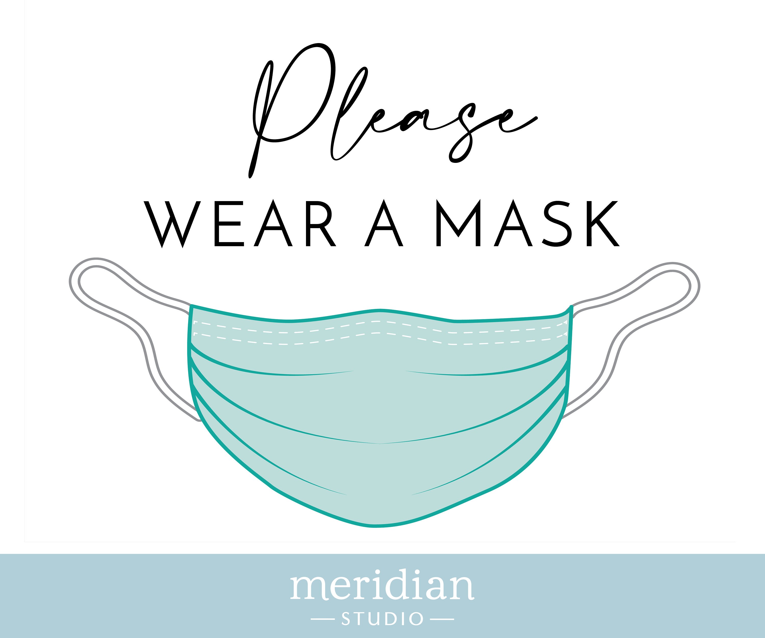 Please Wear a Mask, Printable Poster 11x8.5 Pdf - Etsy