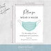 Please Wear a Mask, Printable Poster 8.5x11 Pdf - Etsy