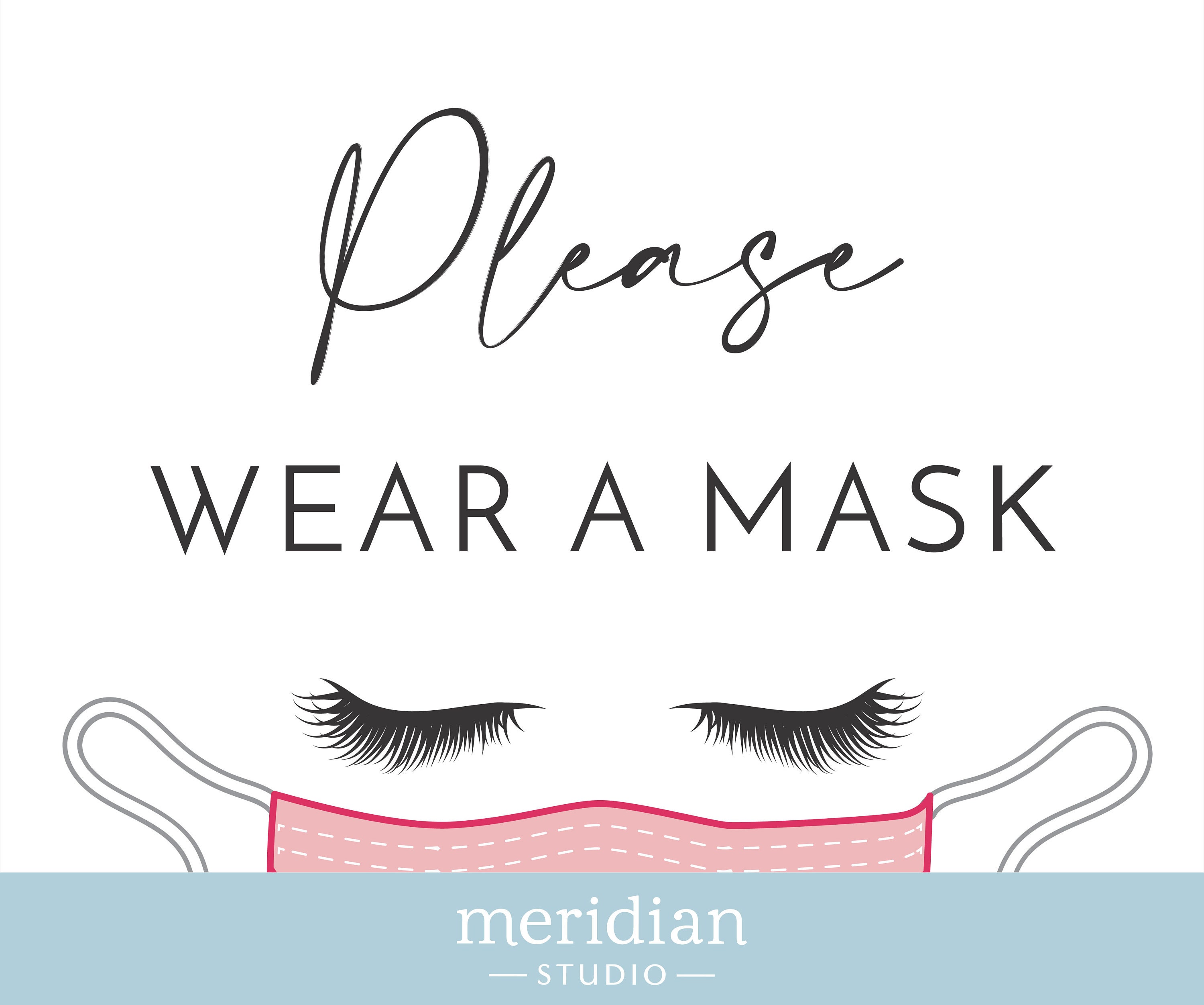 Please Wear a Mask, Printable Poster 8.5x11 Pdf - Etsy