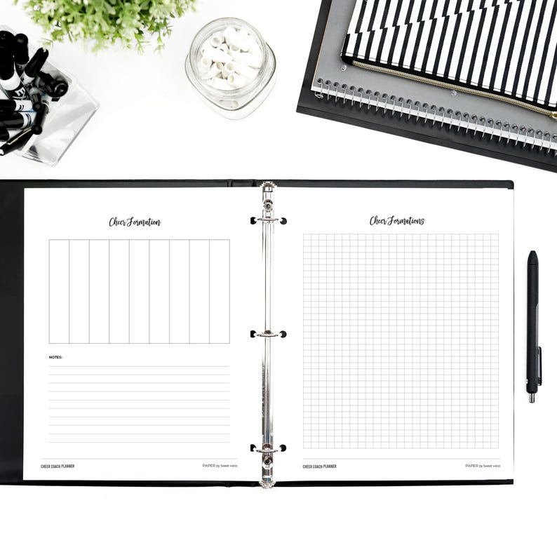 Cheer Formation Worksheets, Cheer Routine Planner, Coaching Binder ...