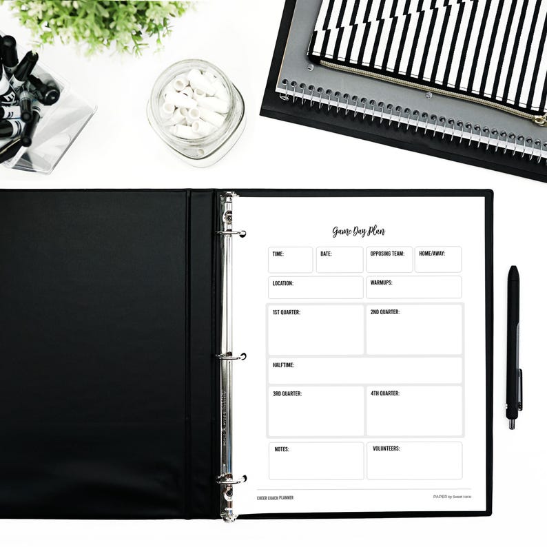 Cheer Coach Planner, Cheer Routine Planner, Coaching Binder ...