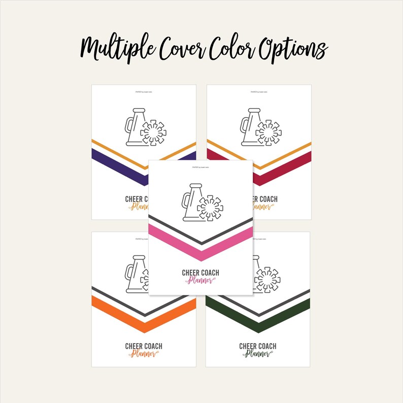 Cheer Coach Planner, Cheer Routine Planner, Coaching Binder ...