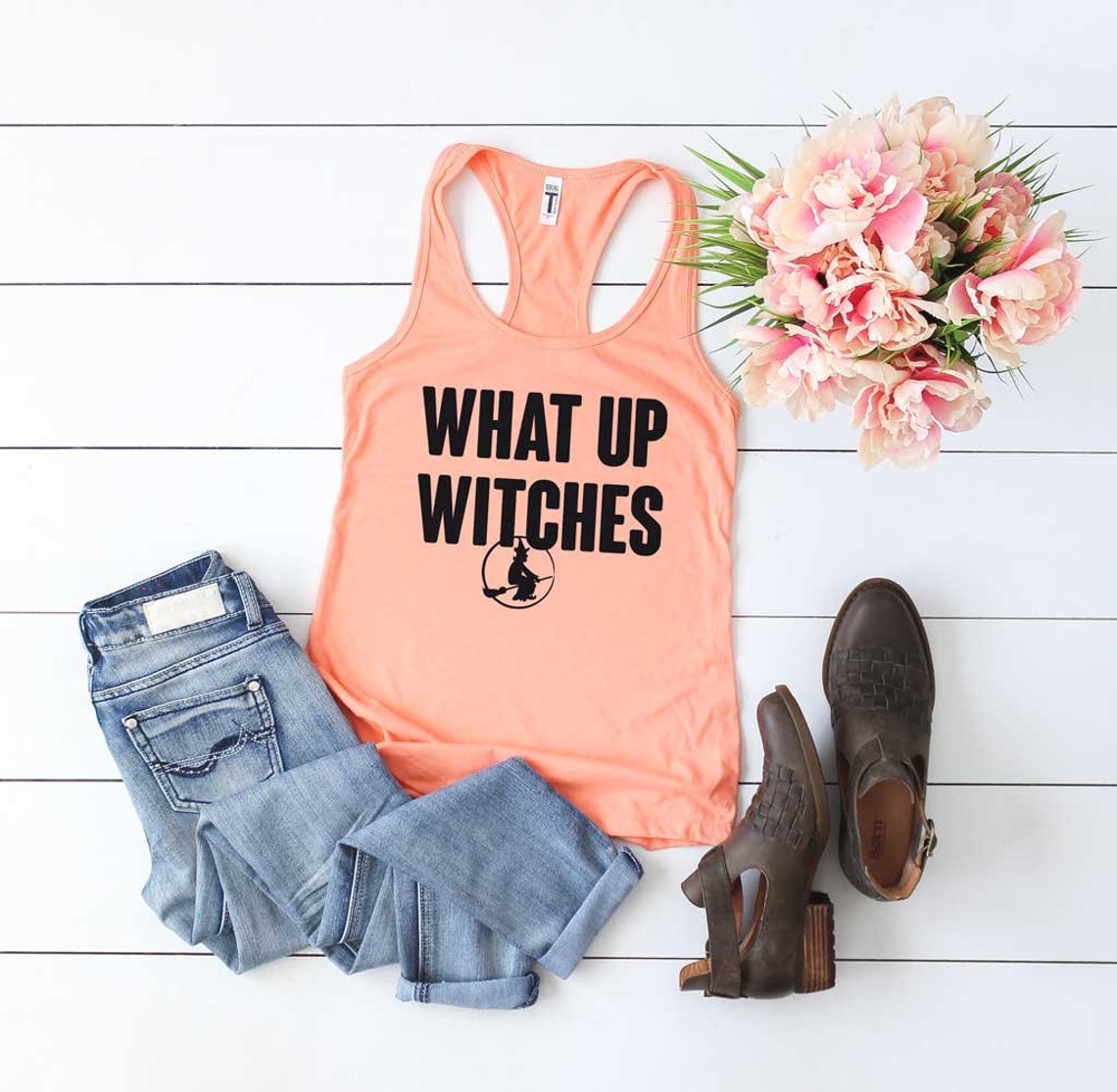 Halloween Shirt. What up Witches Tank Top. Witch Shirt. Soft and Comfy ...
