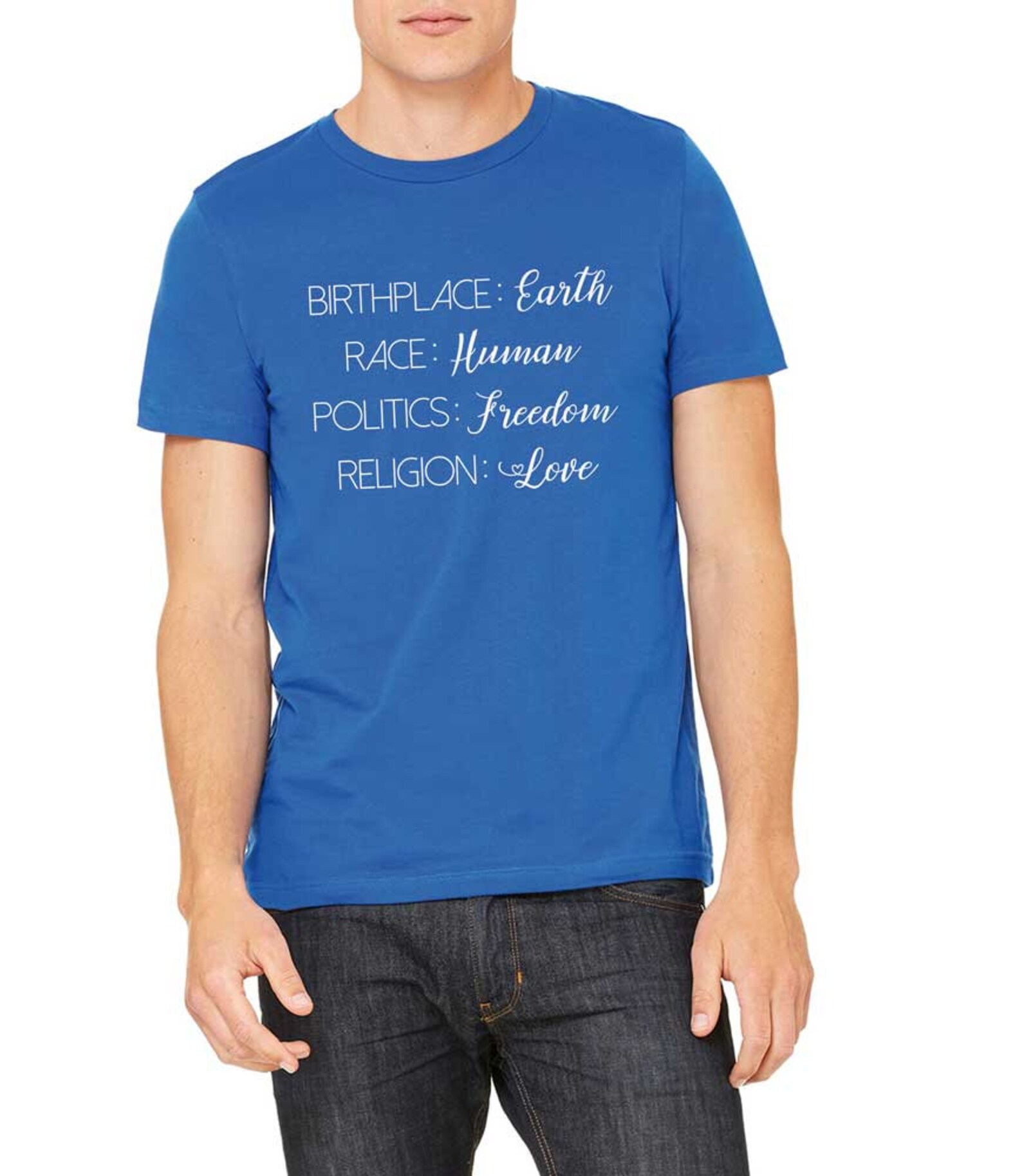 Humanity Shirt. Birthplace Earth Race Human Politics Freedom | Etsy