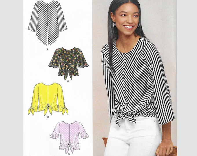 Simplicity 8601 Women Top Sewing Pattern Size 14-22, Misses Pullover ...