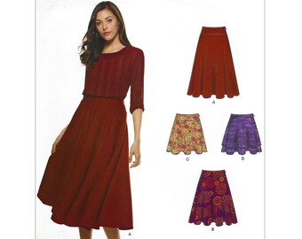 New Look Sewing Pattern 603 6311 Misses Flared Skirt in Three - Etsy