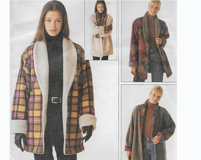 1990s Woman Reversible Jacket Pattern, Mccall's 9576, Size XS to M ...