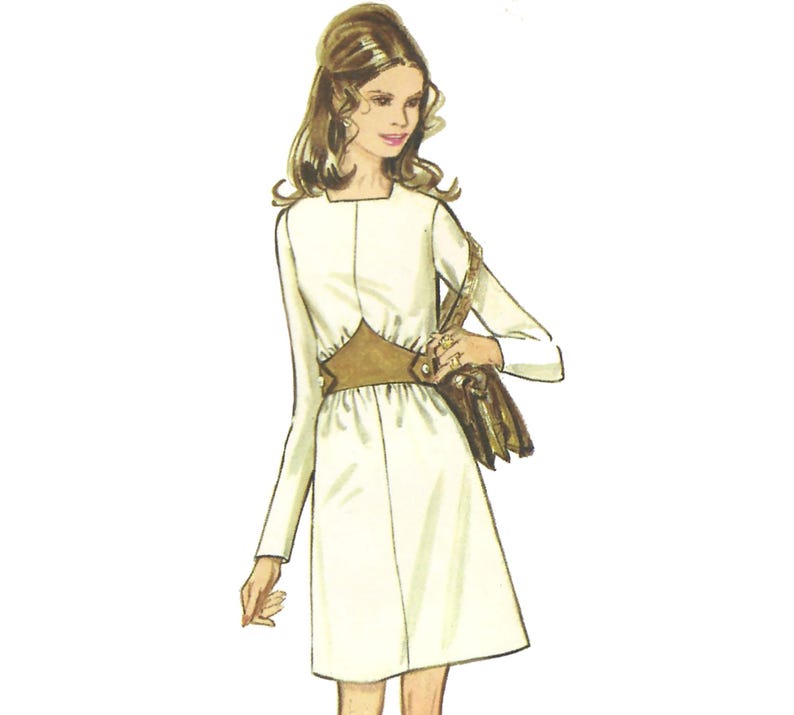 Vintage 1960s Sewing Pattern Butterick 5747 Misses Slightly Bloused ...