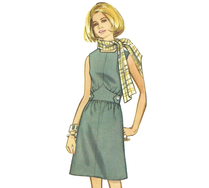 Vintage 1960s Sewing Pattern Butterick 5747 Misses Slightly Bloused ...