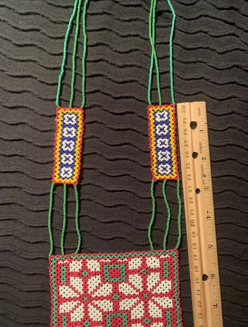 Native American Seed Bead Necklace - Etsy