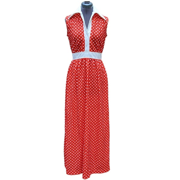 70s Red Dress - Etsy