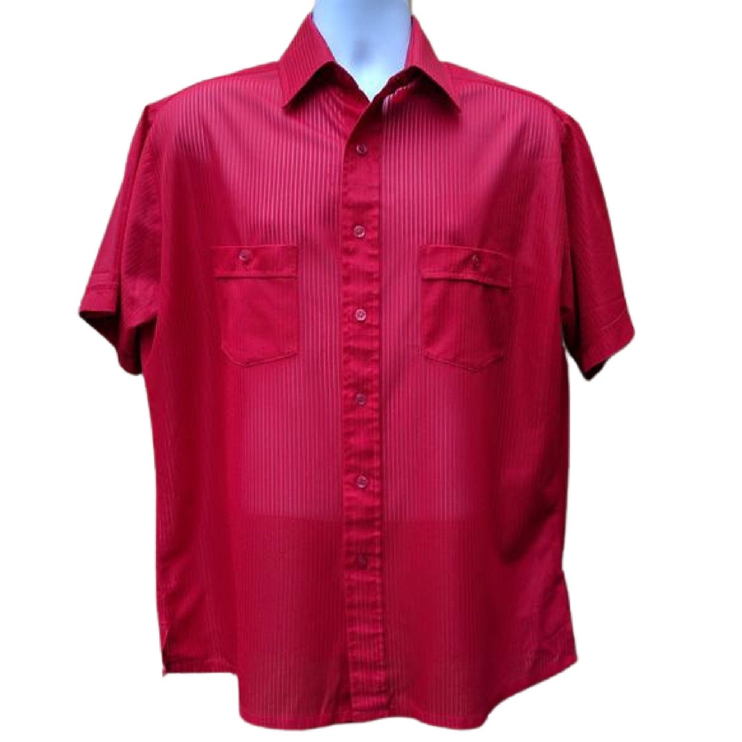 vintage-80s-deep-red-semi-sheer-tourist-shirt-70s-or-80s-etsy