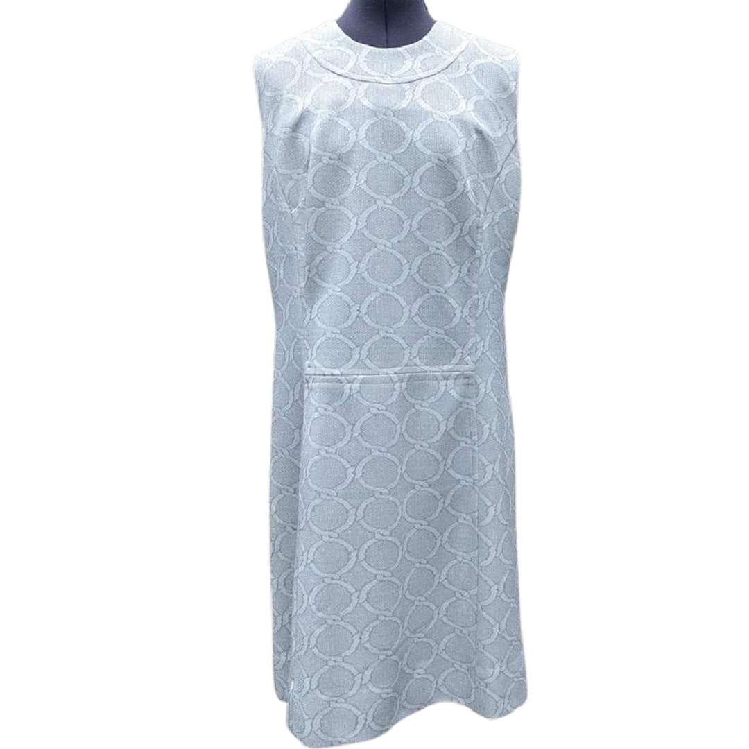 Vintage 60s Silver Metallic Mod Short Mini Fortrel Polyester Dress - Etsy