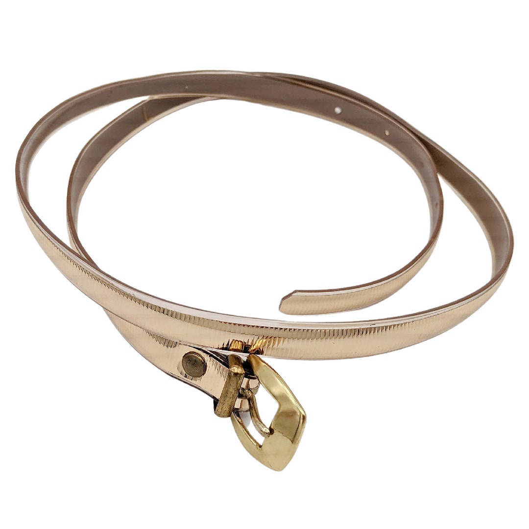 Vintage Gold Jelly Belt, Narrow - Etsy