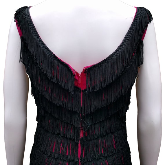 Vintage 50s or 60s black and pink flapper style fring… - Gem