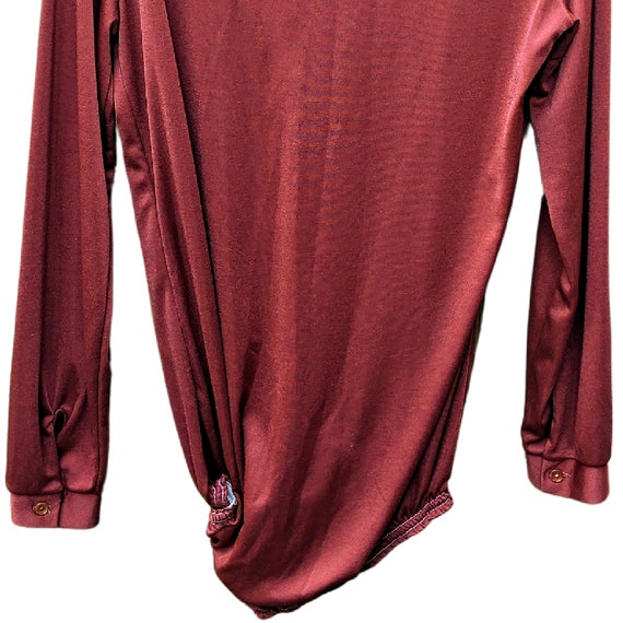 Vintage 70s copper bodysuit, large 70s bodysuit - Gem