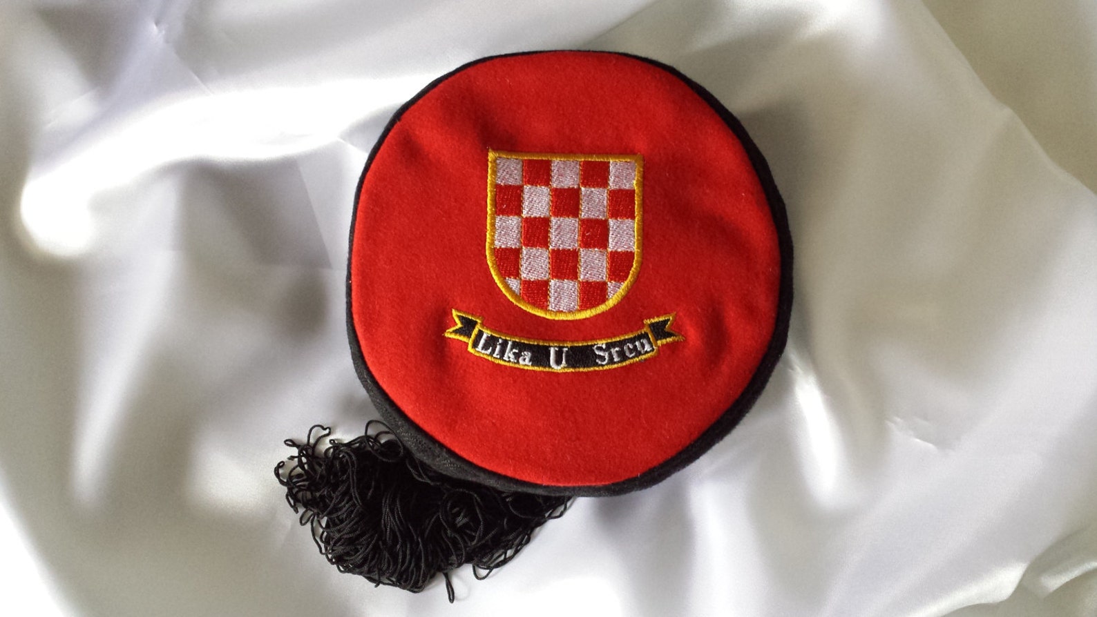 Licka Kapa, Kicanka, Traditional Croatian Cap From Lika, Croatian ...